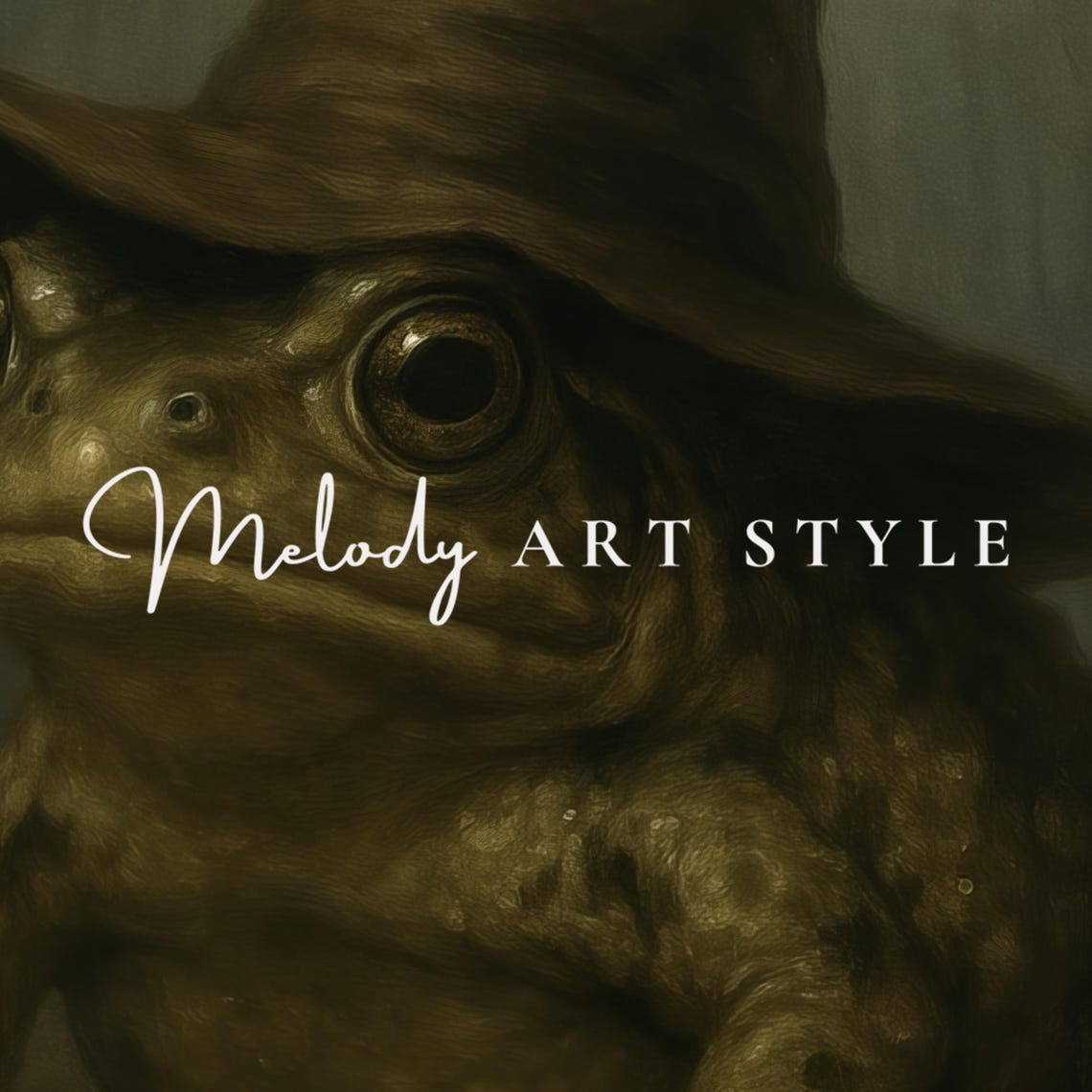 Witch Toad Forest Art Print, Moody Halloween Frog Wall Art, Gothic Dark ...