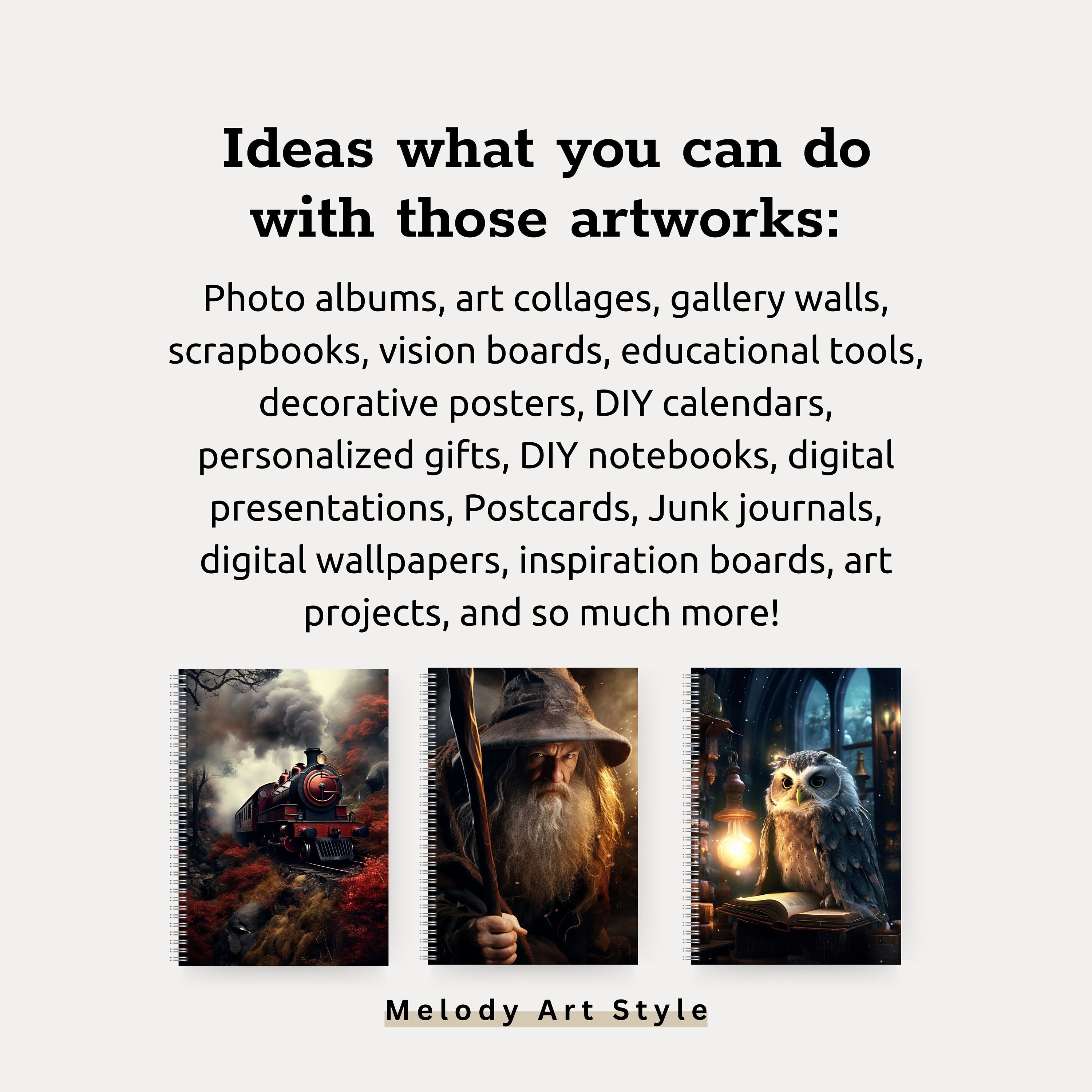 101 Images Wizard School Printable Art Bundle Magic Wizard Academy ...