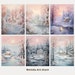 Pink Pastel Winter Wonderland Printable Art Winter Digital Papers ...