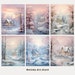 Pink Pastel Winter Wonderland Printable Art Winter Digital Papers ...