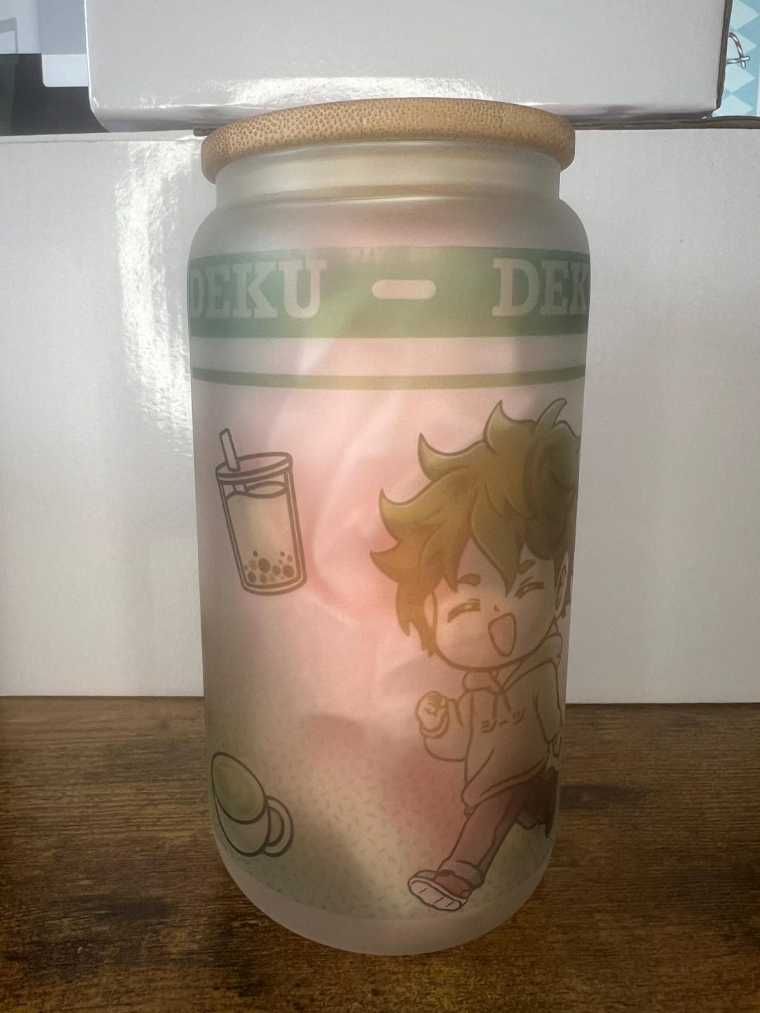 Chibi, Cute Matcha D3ku Sublimated Libbey Glass, 16oz, Permanent ...