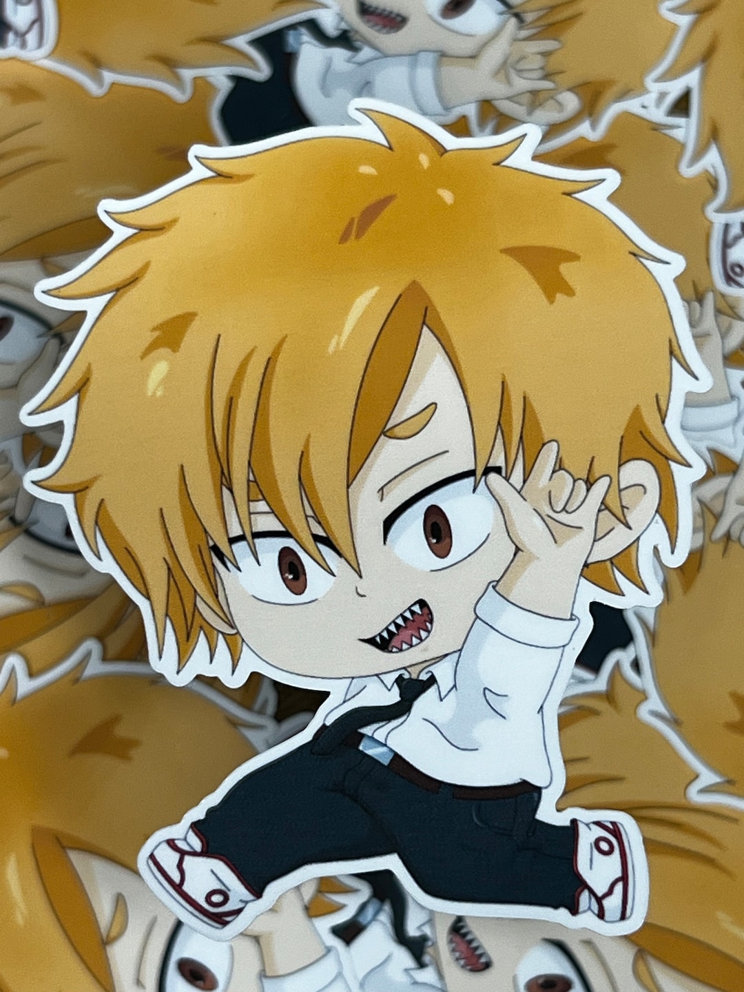 Chibi Anime CSM Stickers for Laptops, Water Bottles, Etc. - Etsy