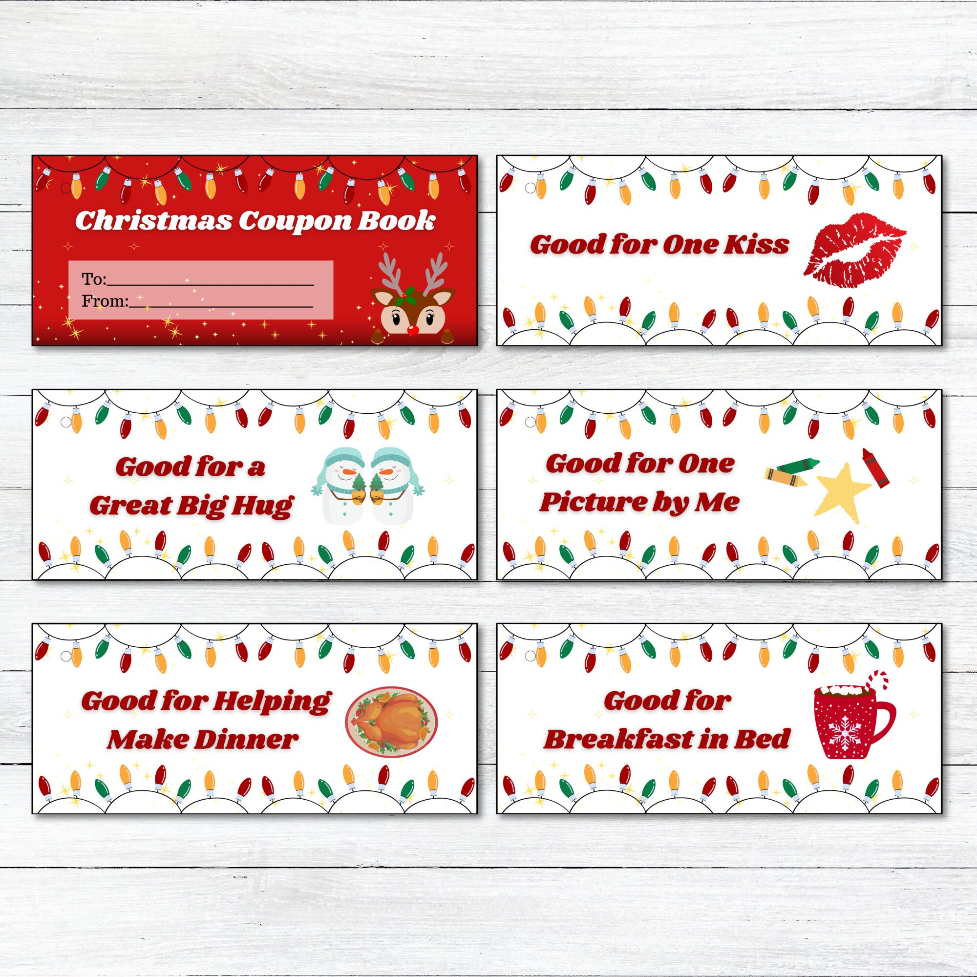 Christmas Coupon Book for Kids / Instant Download / Christmas Coupons ...