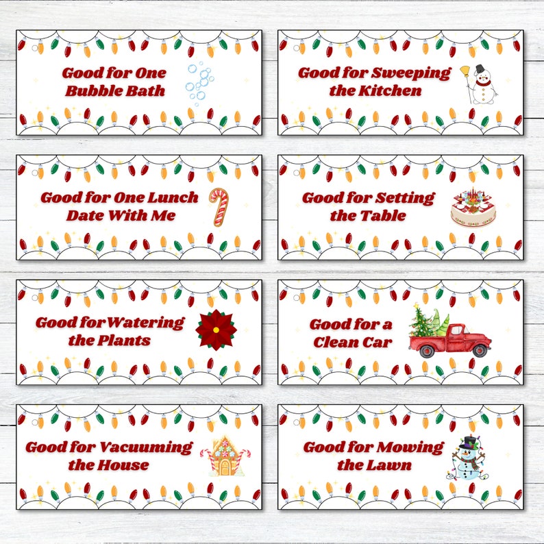 Christmas Coupon Book for Kids / Instant Download / Christmas Coupons ...