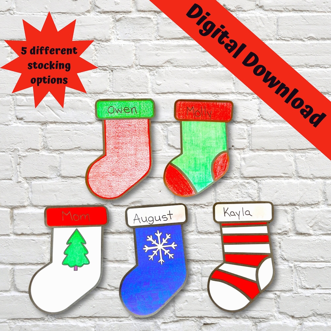 Christmas Stocking Activity / Christmas Activity for Kids / Stocking ...