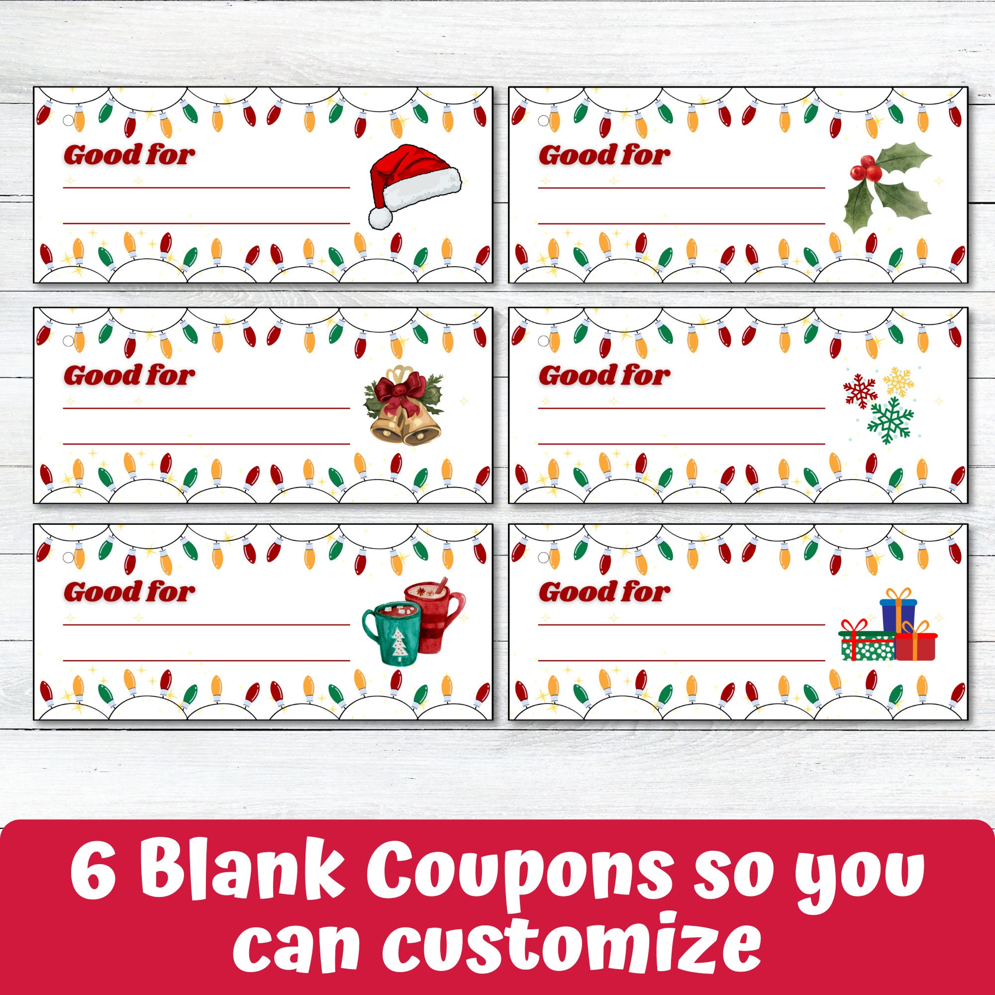 Christmas Coupon Book for Kids / Instant Download / Christmas Coupons ...