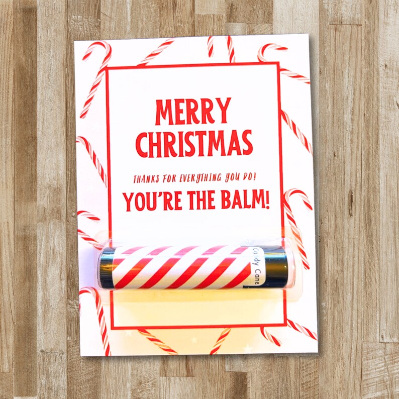 Christmas Lip Balm / Teacher Gift / Friend Gift / Santa Lip Balm ...