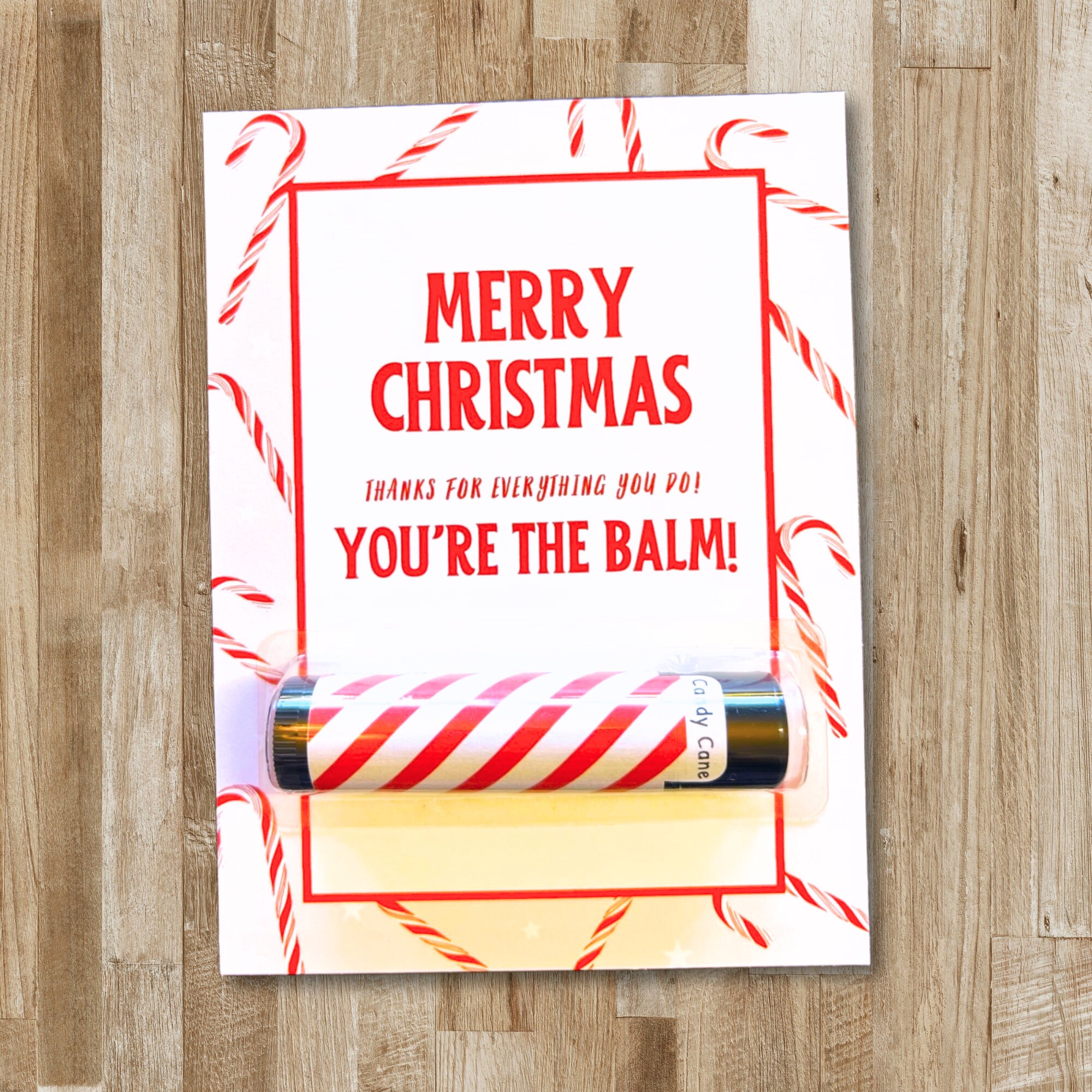 Christmas Lip Balm / Teacher Gift / Friend Gift / Santa Lip Balm ...