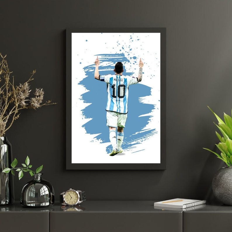 Lionel Messi Poster, Lionel Messi Poster, Football Gift, Sports Poster ...