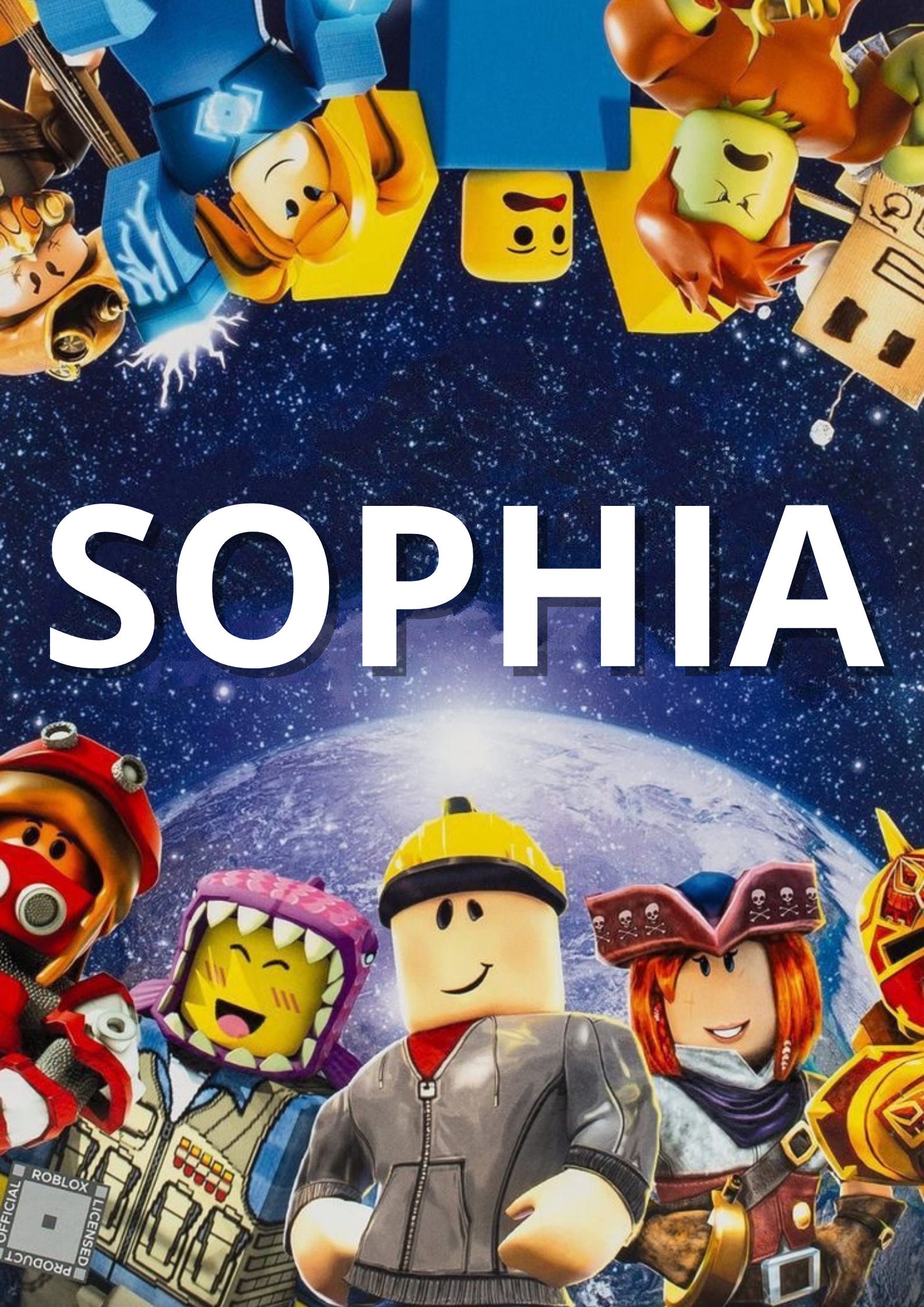 Personalized Digital Roblox Name Poster Roblox Custom Name Kids Wall ...