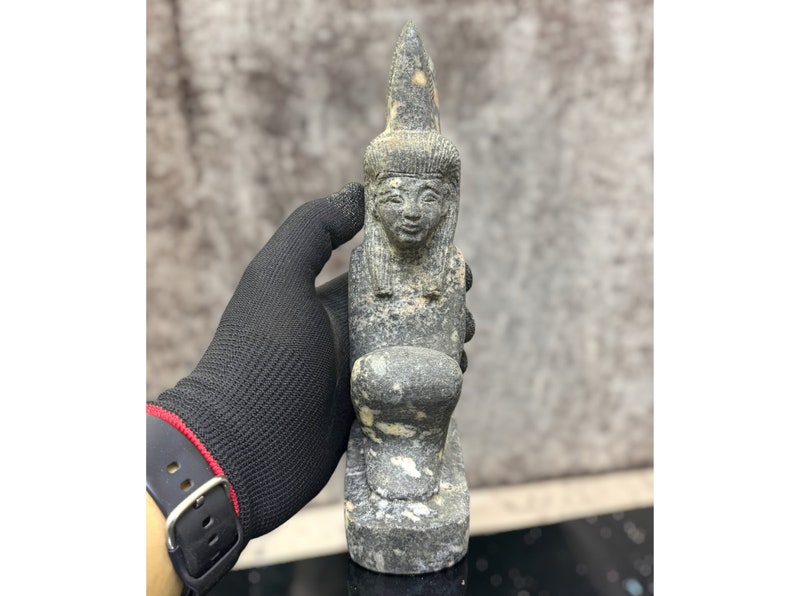 Ancient Egyptian Goddess Maat Statue, Black Granite Sculpture, Maat ...