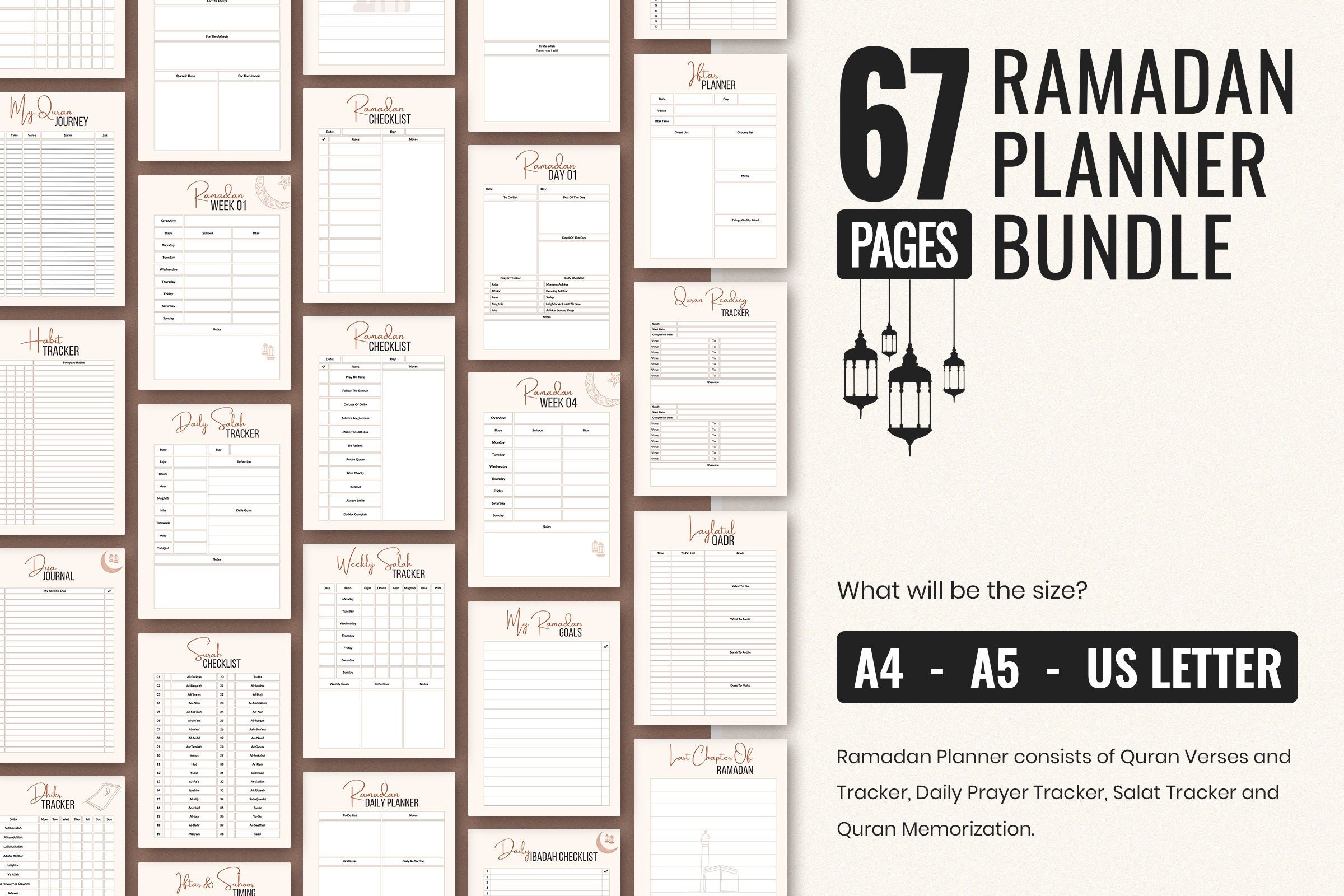 Digital Ramadan Planner, Quran Tracker, Islamic Planner, Ramadan ...