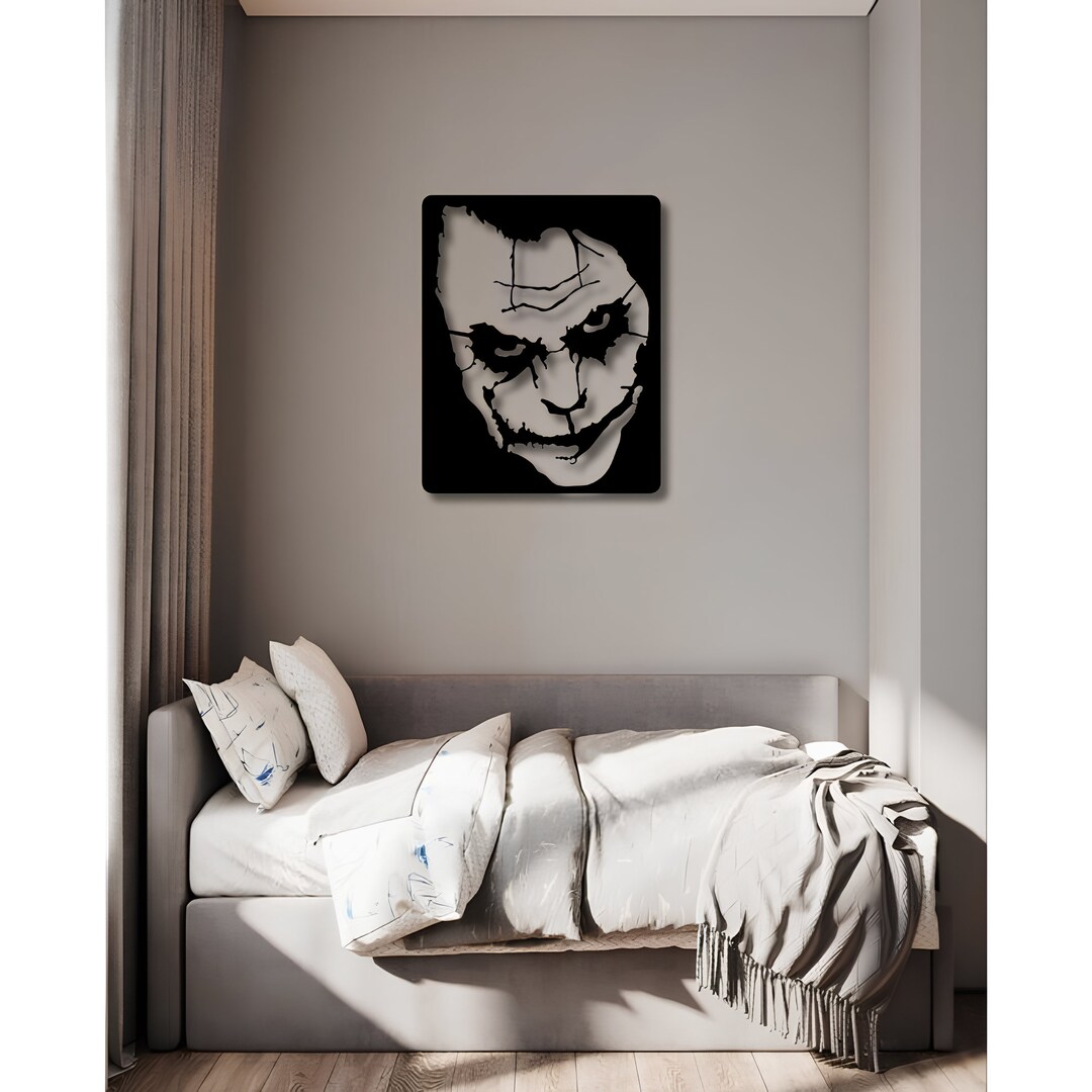 Metal Joker Wall Art Metal Joker Wall Decoration Wall - Etsy