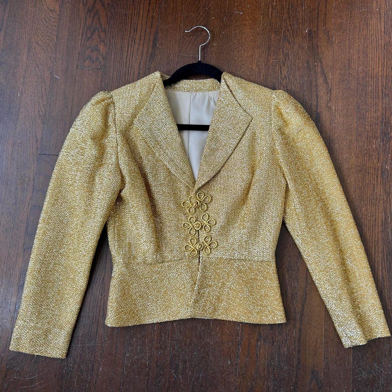 Metallic Blazer Women - Etsy