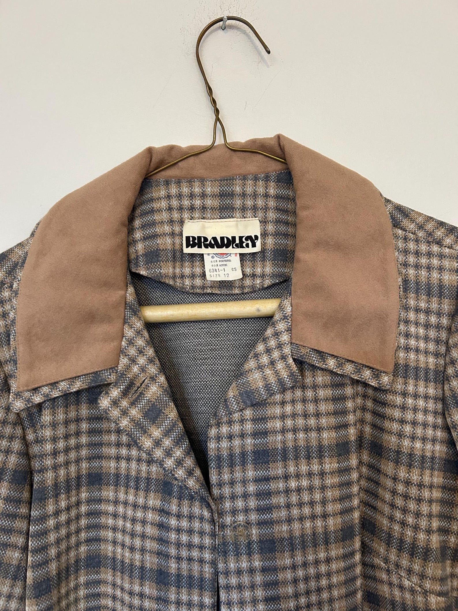 Vintage 1970’s Plaid Barn Jacket With Contrast Collar Union Labeled ...