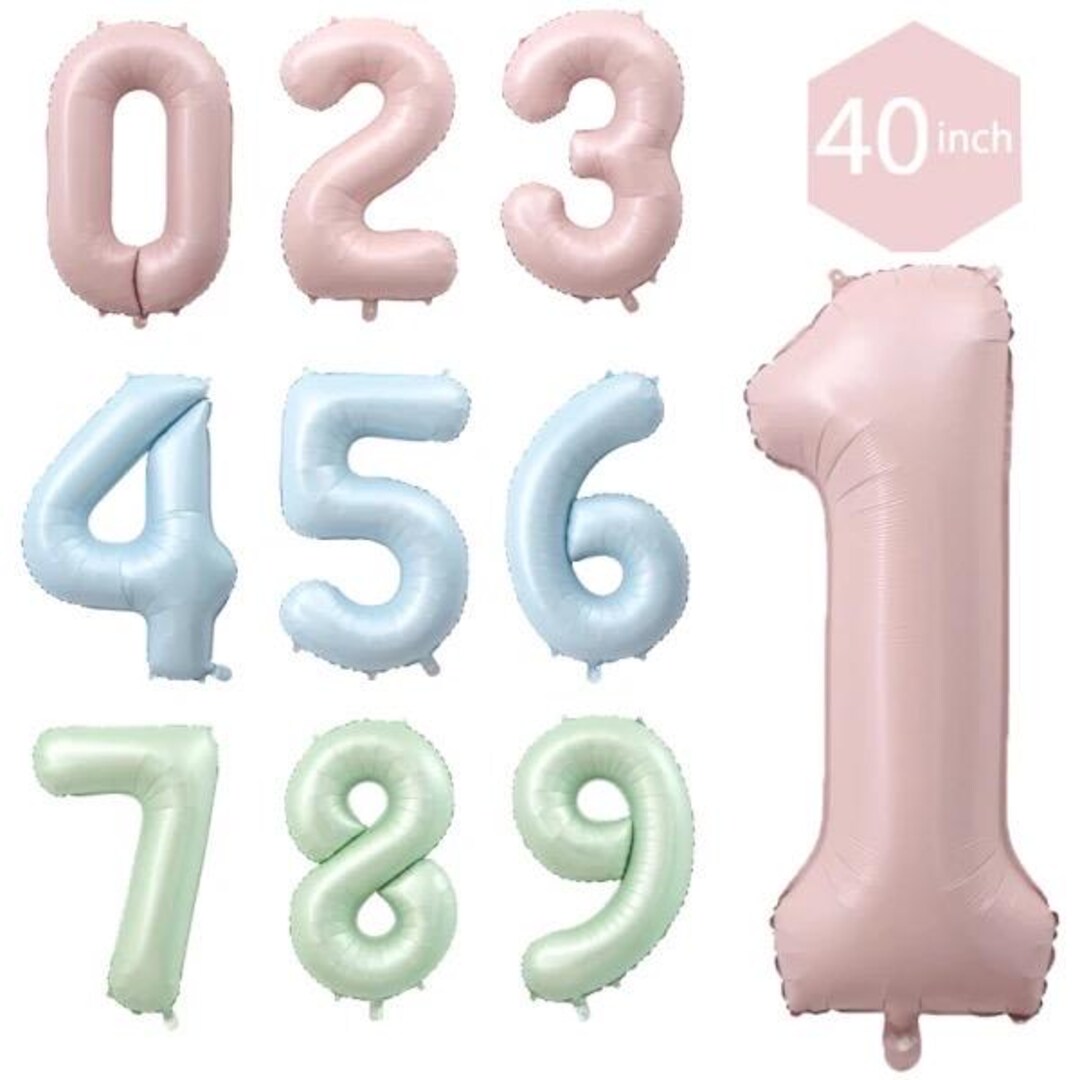 Number Balloon, Color Number Balloon, Age Number Balloon - Etsy
