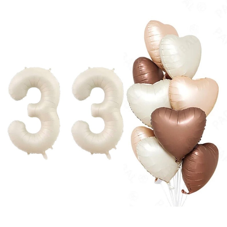 55th Birthday Balloon Set Birthday Decor Number Foil Balloon - Etsy