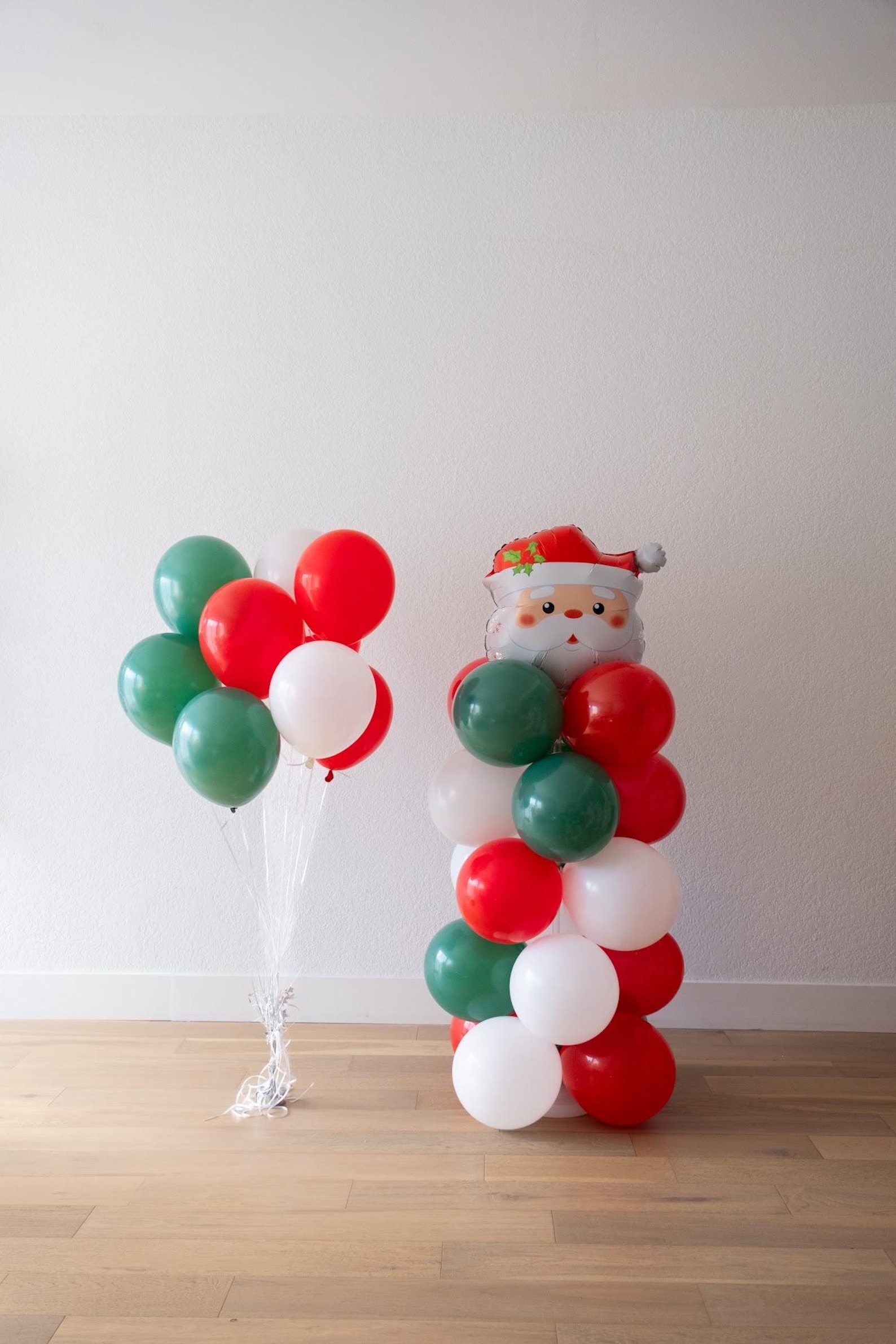 Santa 1st Birthday Party, Christmas 1st Birthday Balloon Set, Santa ...