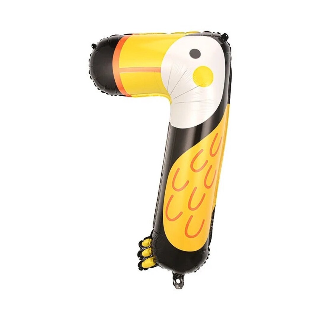 Animal Bird Toucan Number 7 Balloon for Safari Party Animal Style ...
