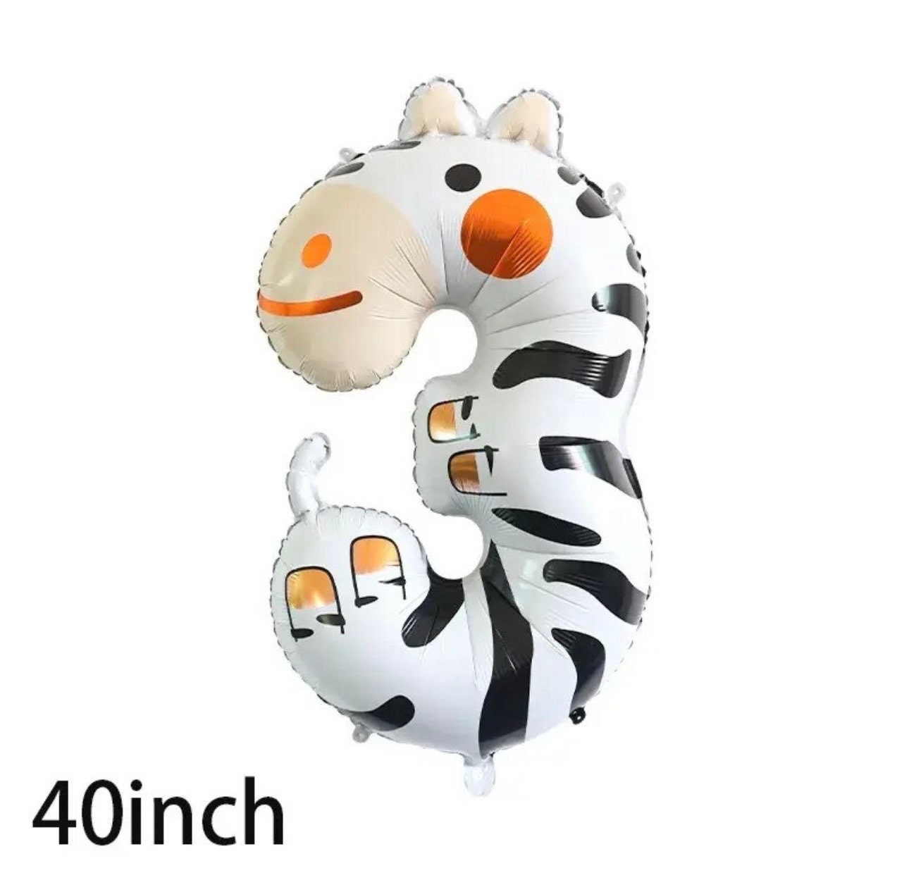 Giant Number Balloon Animal Balloon Balloon Jungle Birthday Decor First ...