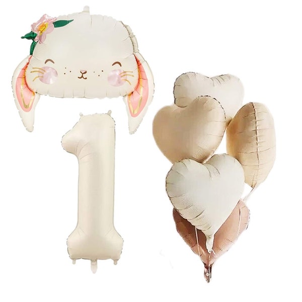 Bunny Birthday Balloon - Etsy