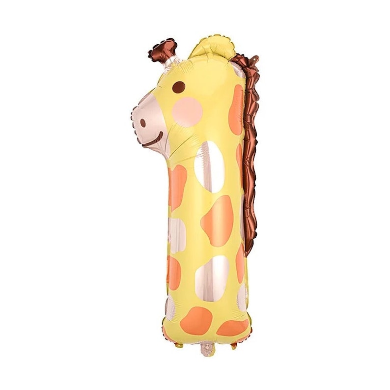 Giant Number Balloon Animal Balloon Balloon Jungle Birthday Decor First ...