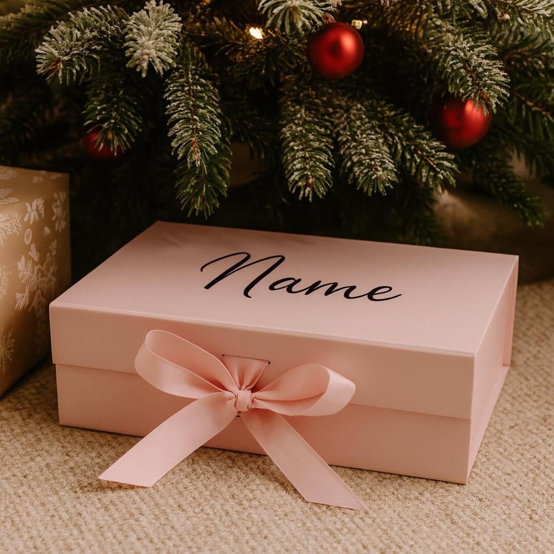 Personalized Christmas Gift Box, Gift Box for Christmas Party, Custom ...