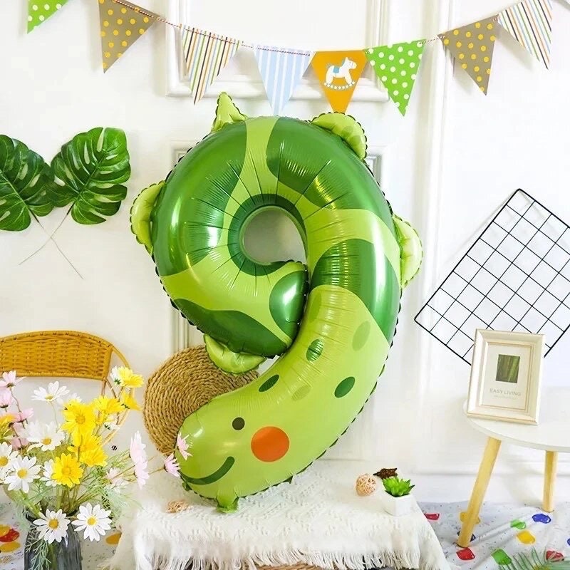 Giant Number Balloon Animal Balloon Balloon Jungle Birthday Decor First ...