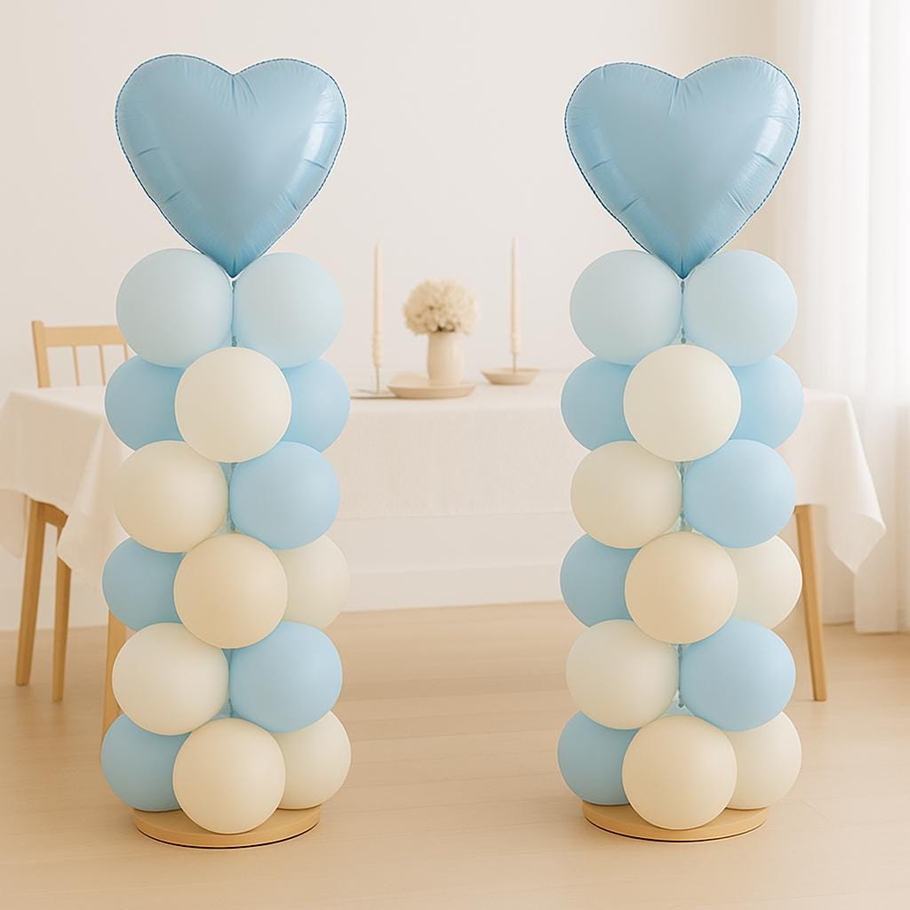 Pink Baby Shower, Pink Balloon Column, Baby Girl Baby Shower Balloon ...