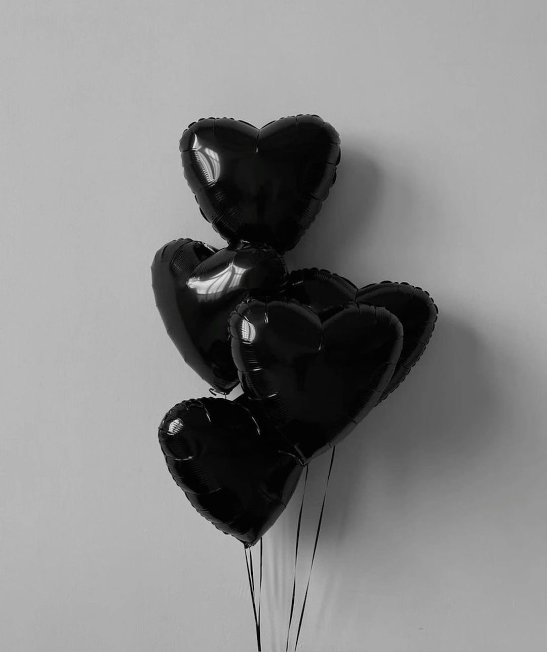 Black Heart Balloon, Black Balloon Decor, Graduation Party Balloon ...