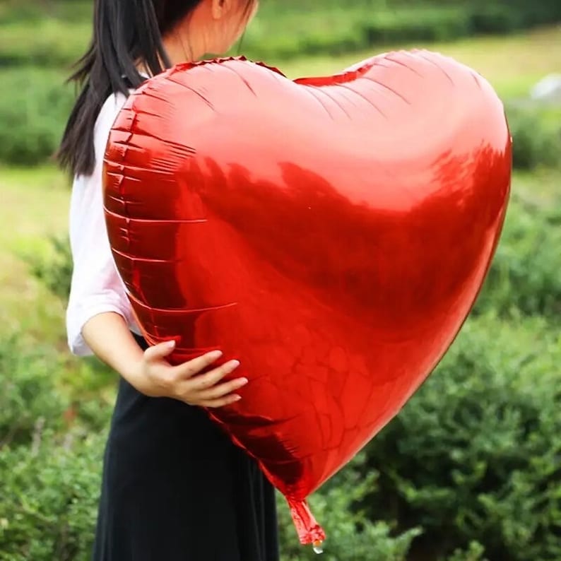 Giant Heart Balloon, Heart Balloon, Love Story, Wedding Anniversary ...