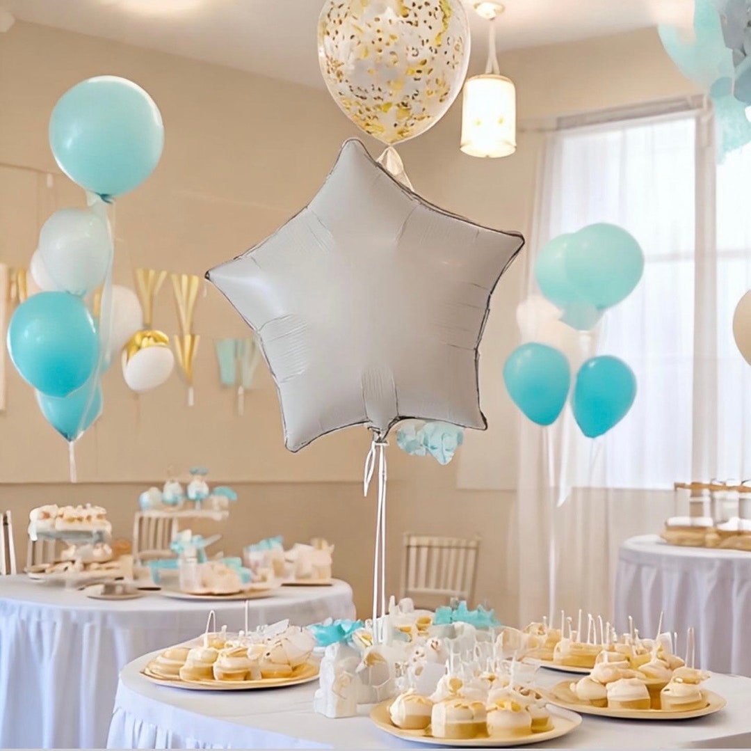 Star Balloon Neutral Balloon Anniversary Wedding Party Birthday Baby ...