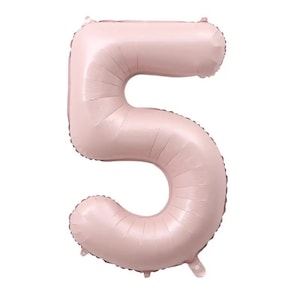 Pink Number Balloon, 1st Birthday Baby Girl, Balloons With Bows, Pink ...