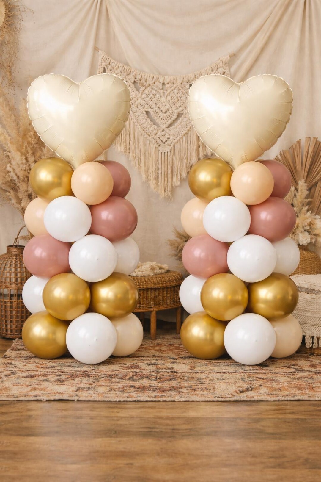 Boho Baby Shower Balloon, Boho Balloon Decoration, Balloon Tower, Boho ...
