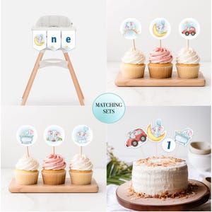 DIY Elephant Happy Birthday Banner, Digital Elephant Decor 1st Birthday ...