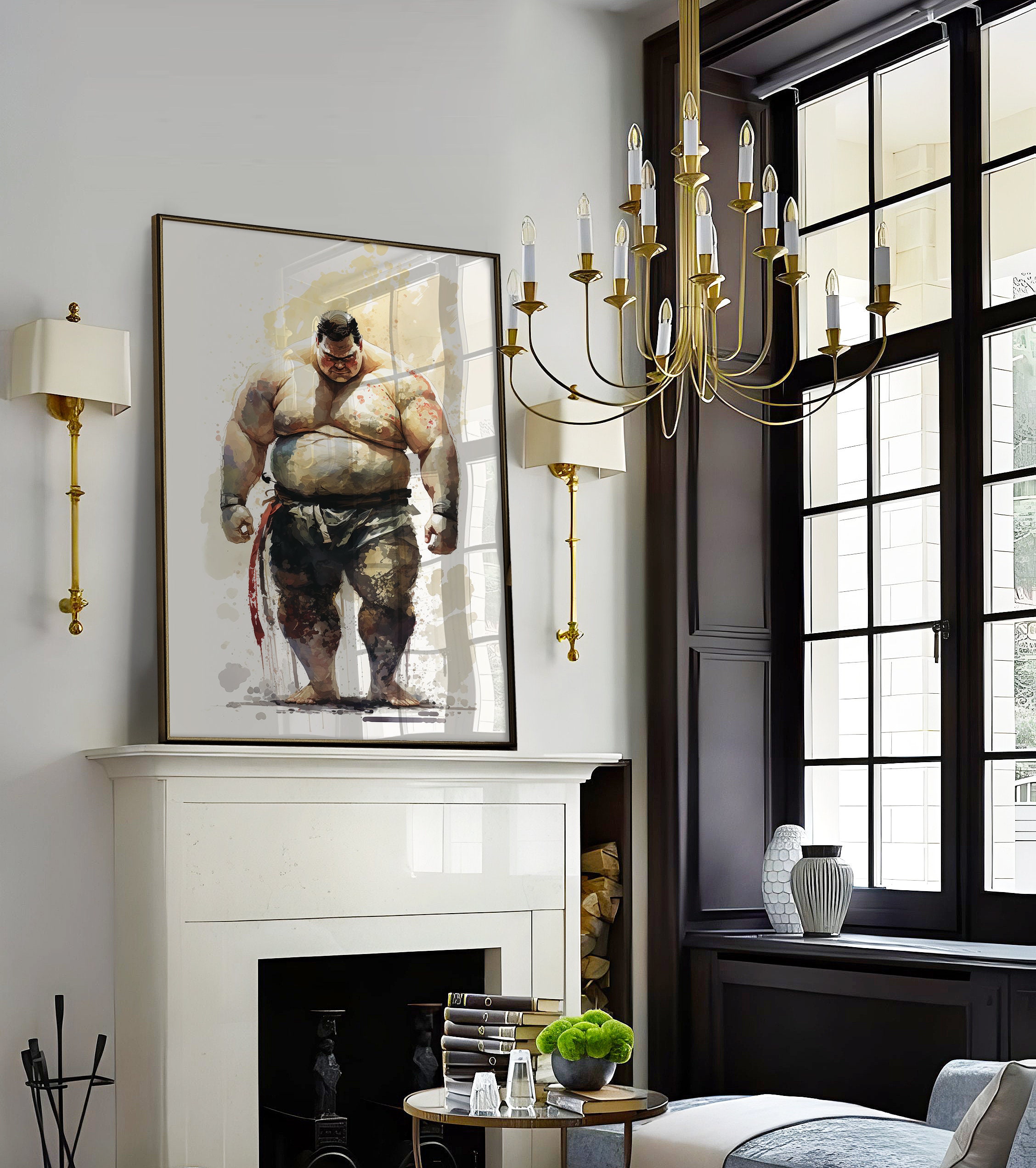 Sumo Wrestler Poster | Japanese Decor | Wall Art Decor | Original ...