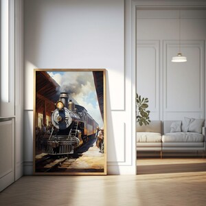 Western Depot Chronicles: Old West Train Poster | Vintage Locomotive ...