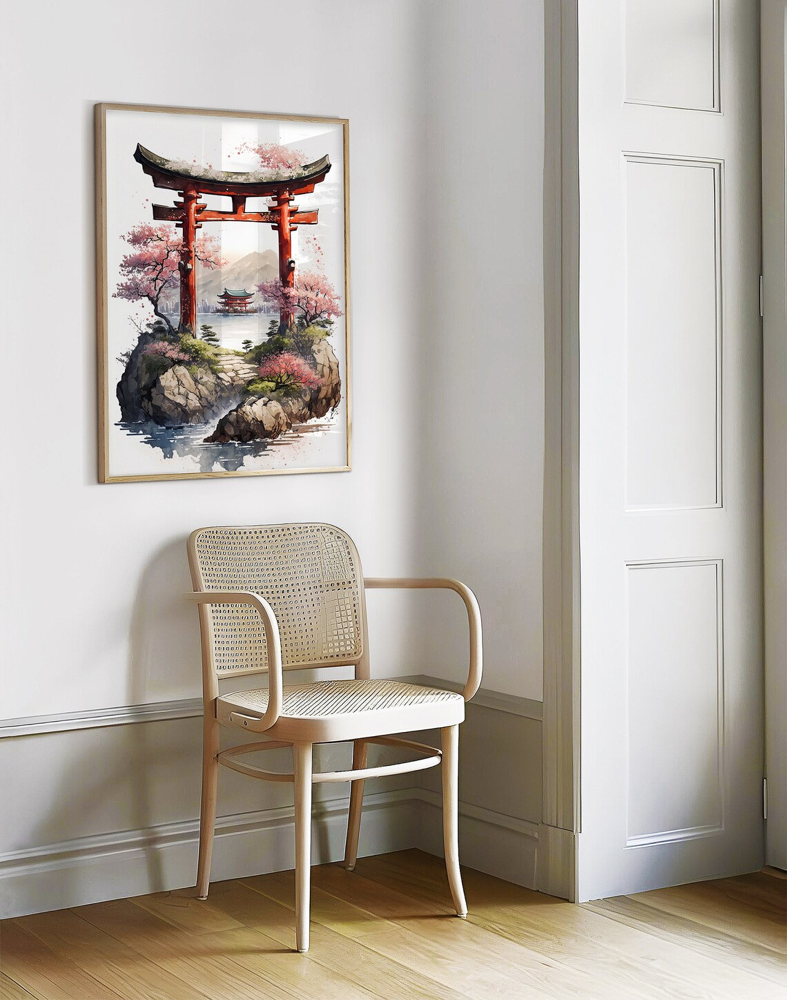 Spirit of the Torii Gate Poster | Authentic Japanese Watercolor ...