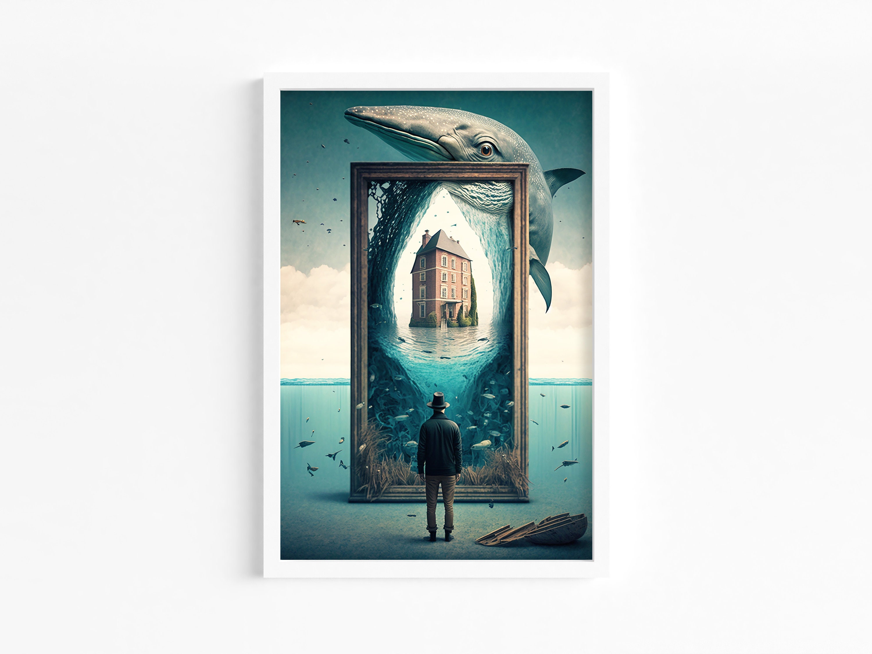 Surreal Art Poster Surrealism Print Art Surreal Art Wall Decor ...
