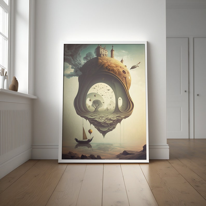 Surreal Poster | Surrealism Print Art | Surreal Art Wall Decor ...