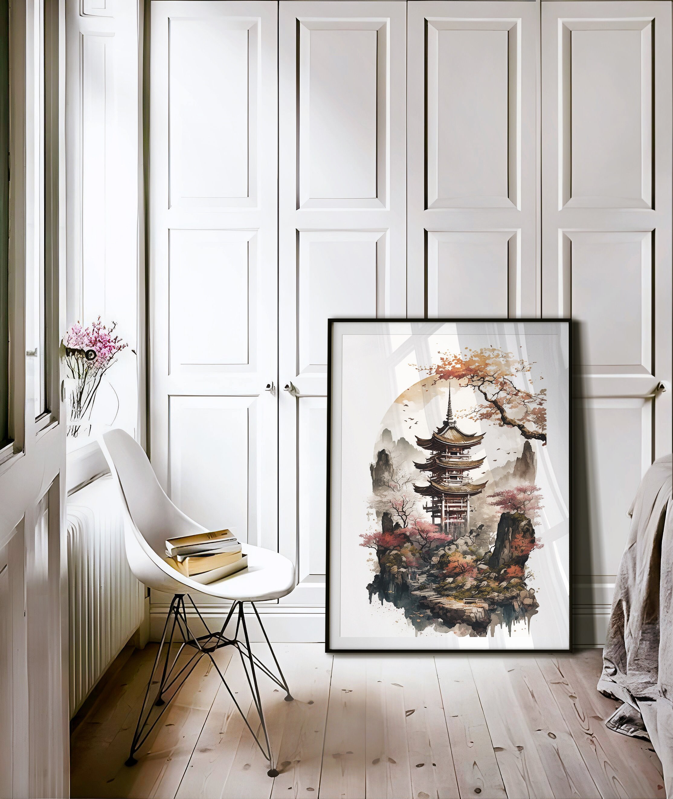 Japanese Landscape Poster Japan Wall Art Poster Japanese - Etsy