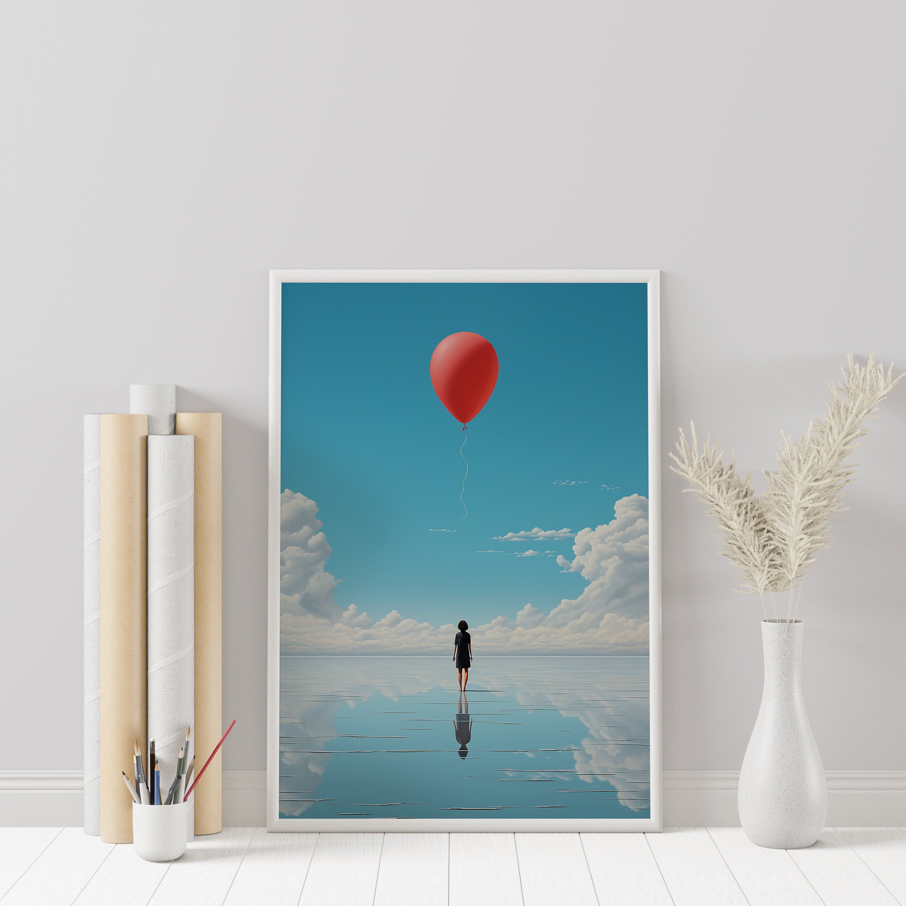 Surreal Awakening: Art Poster Surrealism Print Artwork Wall Decor ...