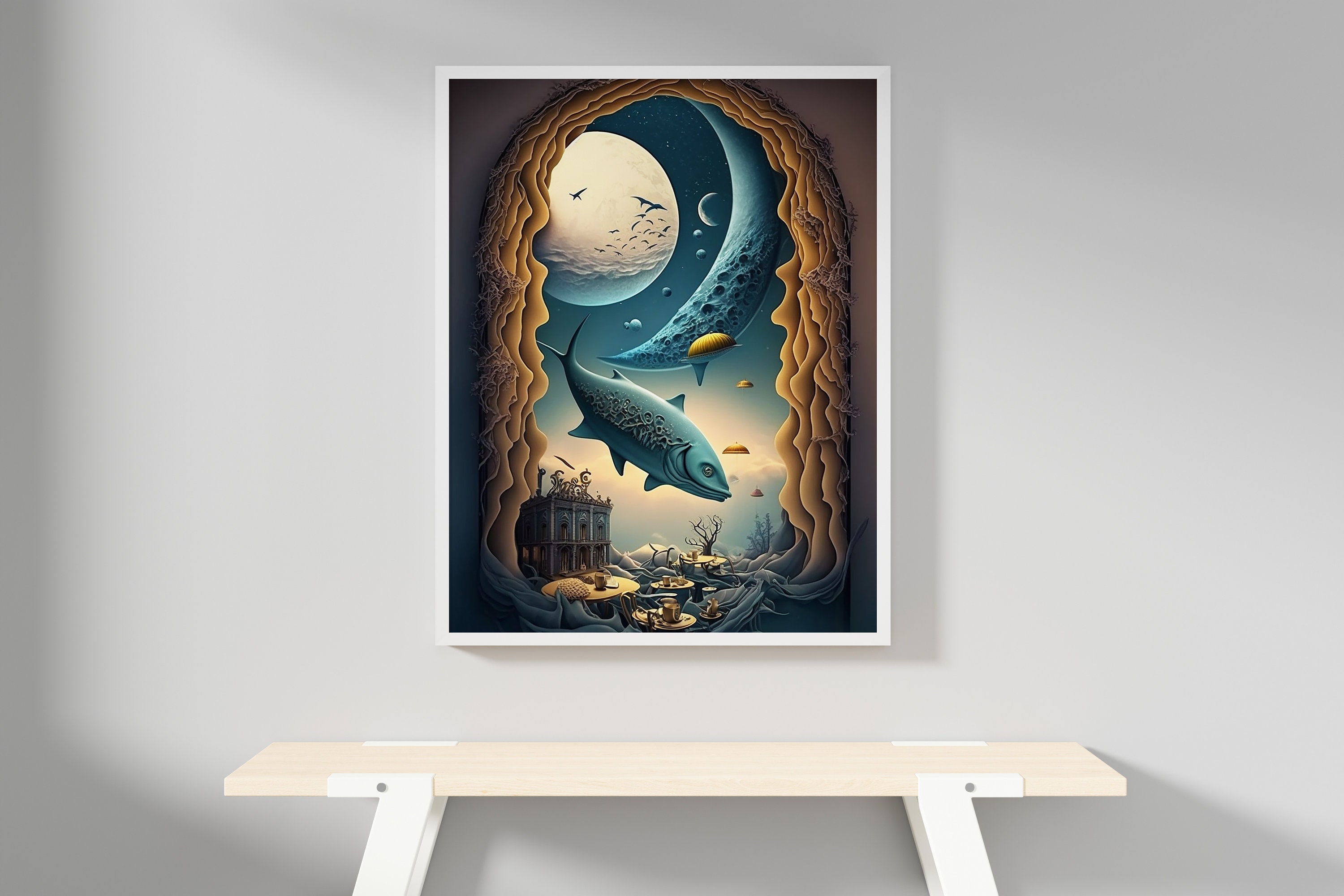 Surreal Poster | Surrealism Print Art | Surreal Art Wall Decor ...