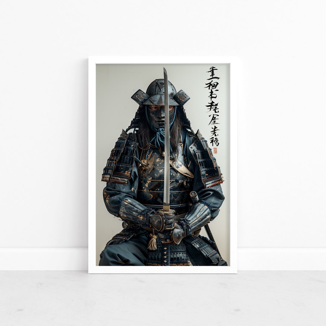Samurai Spirit Poster | Majestätische Samurai-Kunst | Traditionelle ...