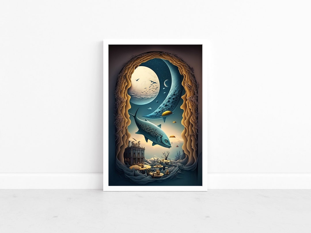 Surreal Poster | Surrealism Print Art | Surreal Art Wall Decor ...