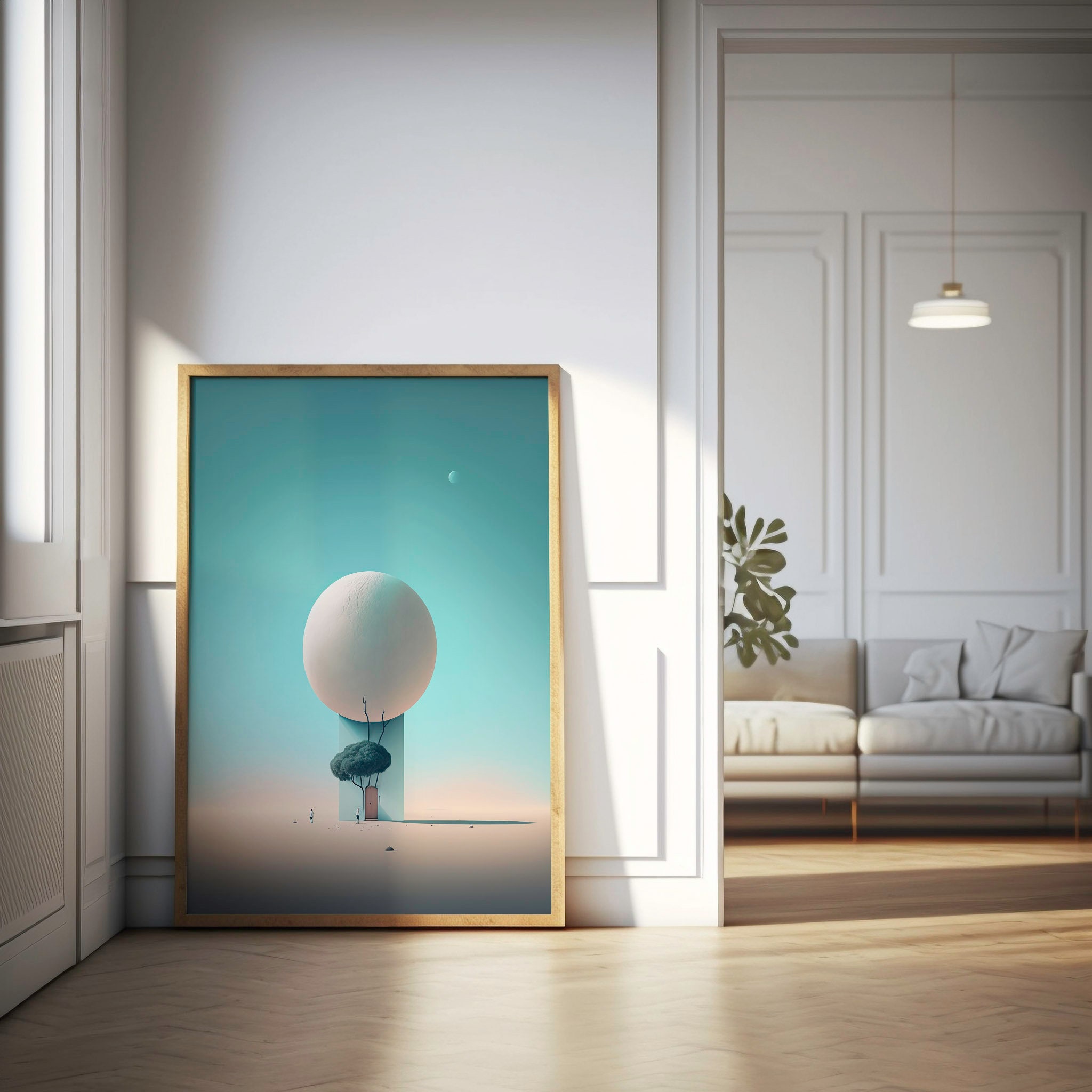 Whimsical Realms: Surreal Art Poster Surrealism Print Artful Wall Decor ...