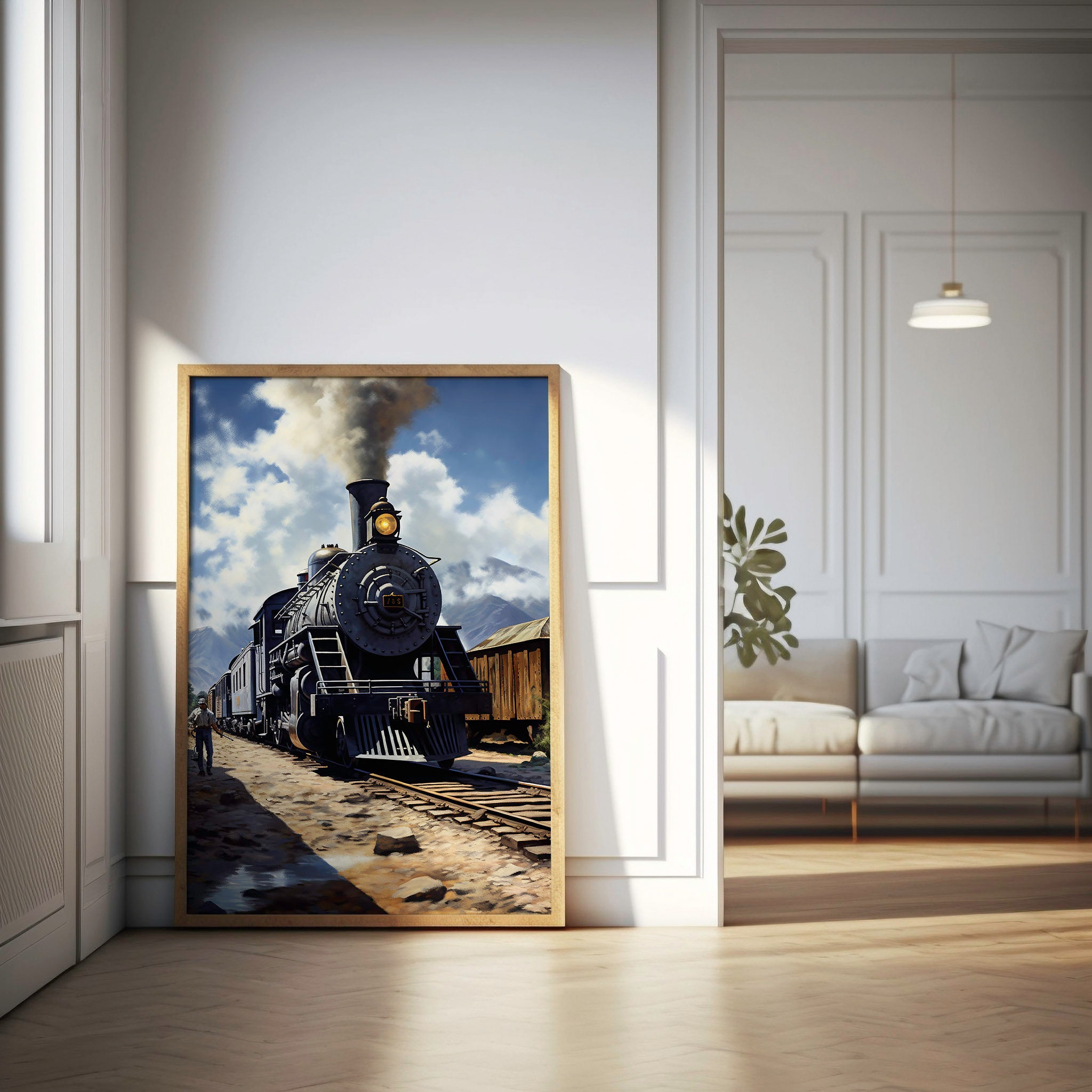 Vintage Frontier: Old West Train Poster Western Art Prints Classic ...