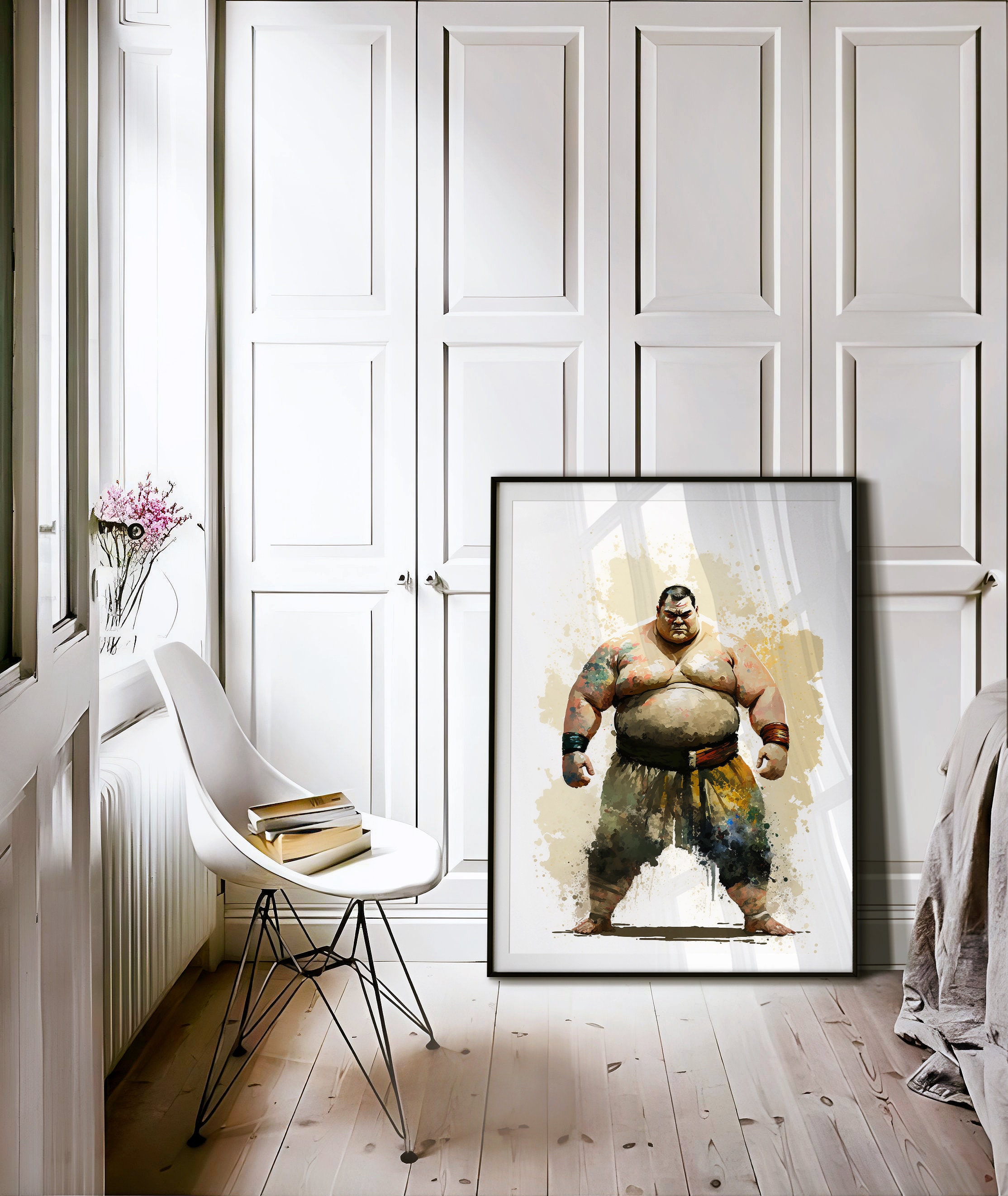 Powerful Sumo Wrestler Poster | Japanese Decor | Wall Art Decor ...