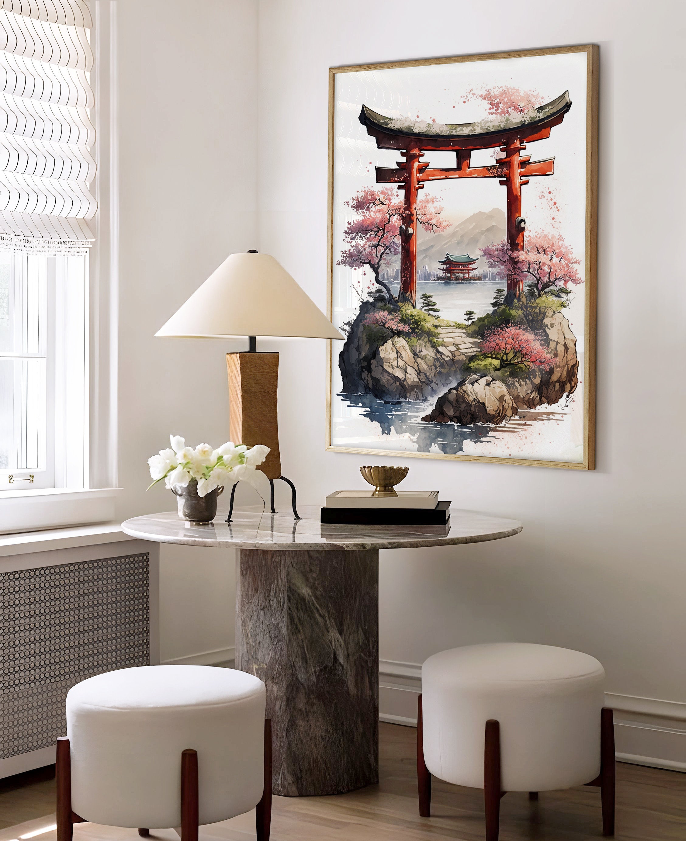 Spirit of the Torii Gate Poster | Authentic Japanese Watercolor ...