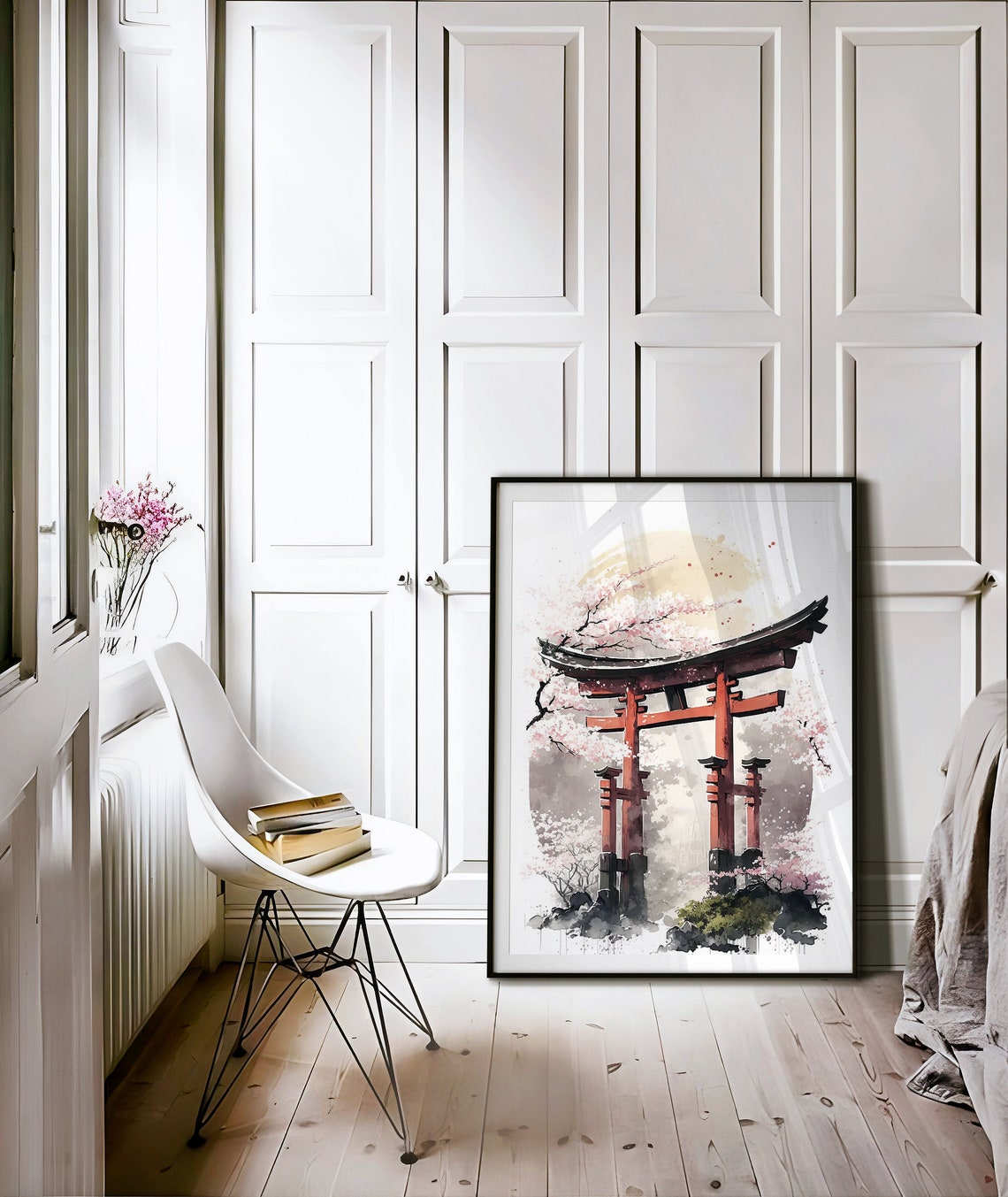 Gate to Serenity: Japanese Torii Poster | Authentic Watercolor Painting ...